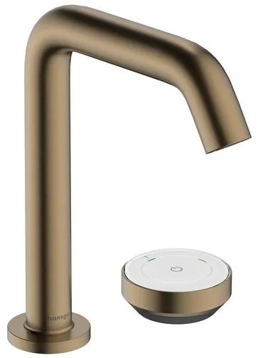 Hansgrohe Tecturis S Dvouotvorová umyvadlová baterie, CoolStart, s výpustí, kartáčovaný bronz 73353140