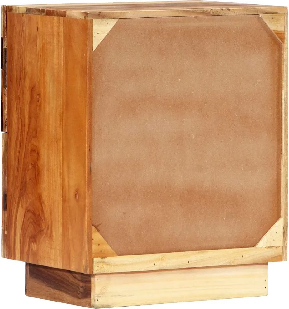 Noční stolek 40 x 30 x 50 cm masivní recyklované dřevo 282731
