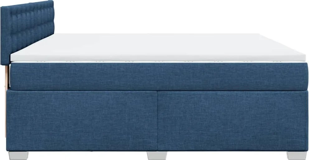 Box spring postel s matrací modrá 180x200 cm textil 3285987