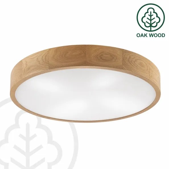 Brilagi - LED Stropní svítidlo CARVALHO 4xE27/60W/230V dub pr. 57,5 cm