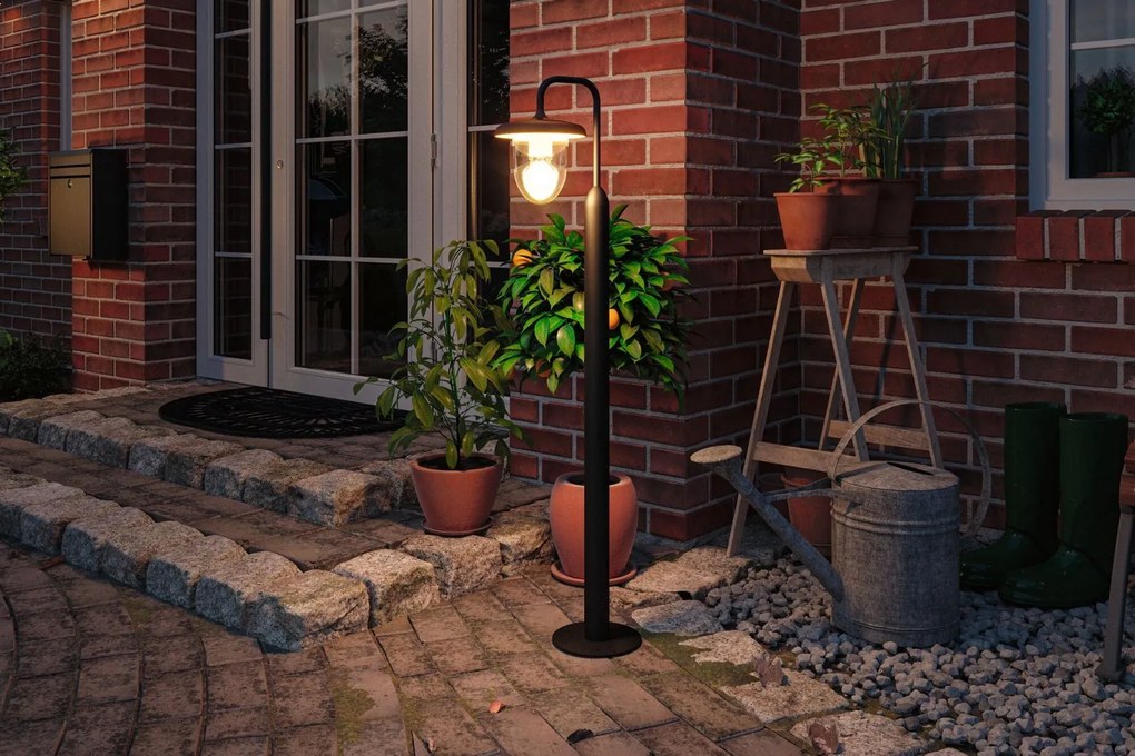 P 94757 Venkovní nástěnné svítidlo Vintario IP44 kruhové 180x250mm max. 20W 230V antracit hliník - PAULMANN