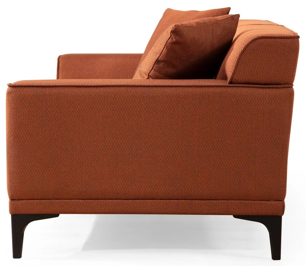 Hanah Home Třímístná pohovka PETRA oranžová 212 cm 560ARE1528