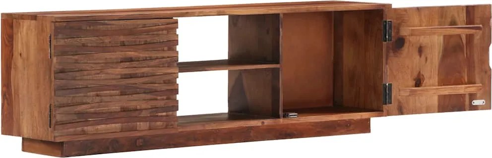TV stolek 120 x 30 x 40 cm masivní akáciové dřevo 247701