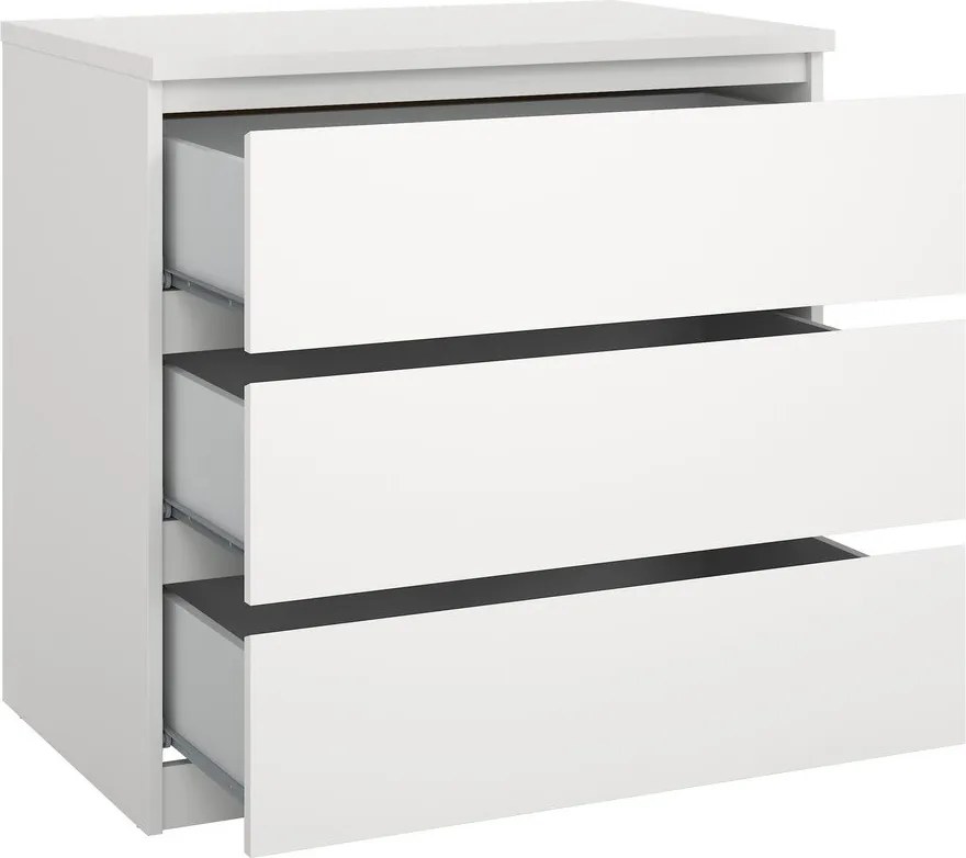 Bílá komoda 77x76x50 cm Naia – Tvilum