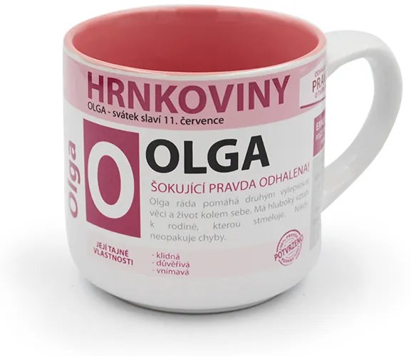 Hrnek se jménem OLGA Hrnkoviny