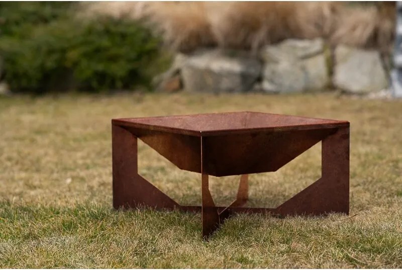 Vento Zahradní ohniště 50 x 50 x 30 cm, corten CORGARDEN 1014