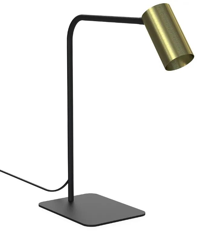 Nowodvorski Mono designová stolní lampička GU10 Barva: Bílá/zlatý ring