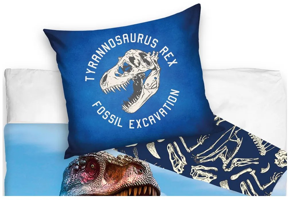 TipTrade s.r.o. Dětské povlečení Nesmrtelný T-Rex 140x200 + 70x90
