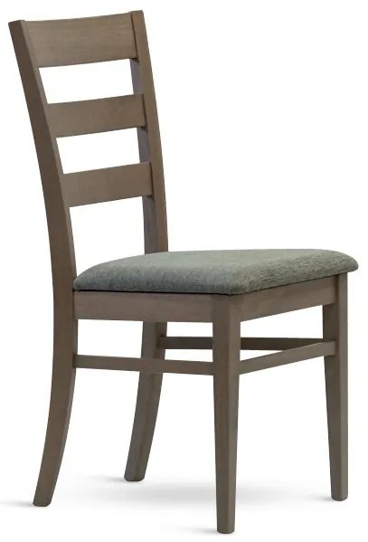 Stima Dřevěná jídelní židle VIOLA | Sedák: carabu bordo 80,Odstín: |dub halifax tabákový