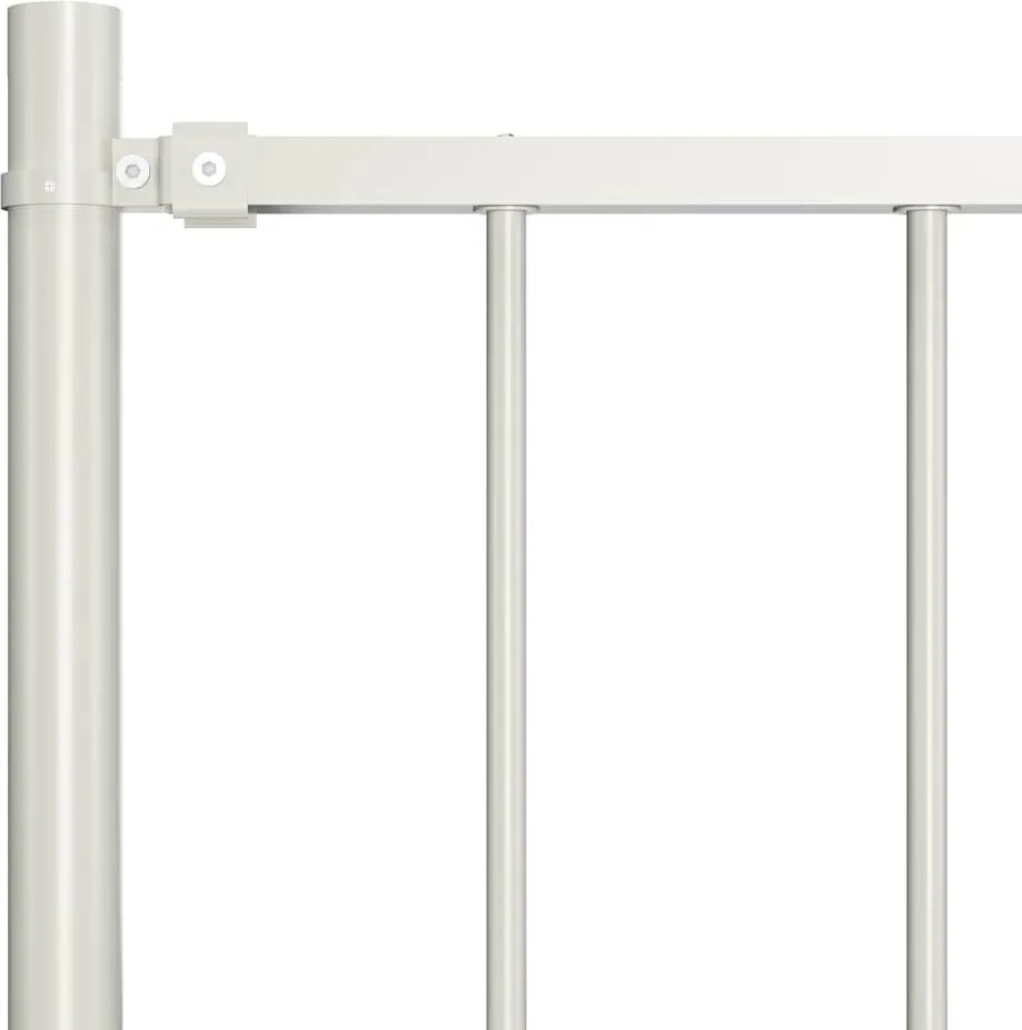 Plotový panel Woerden se sloupky ocelový 1,7x0,75 m bílý 145215