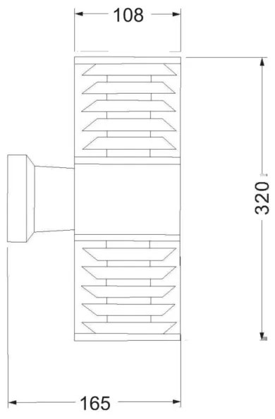 Maytoni O576WL-02GR - Venkovní nástěnné svítidlo BRONX 2xE27/60W/230V IP54 antr