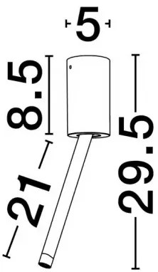 LED bílé designové stropní svítidlo Ornos 30