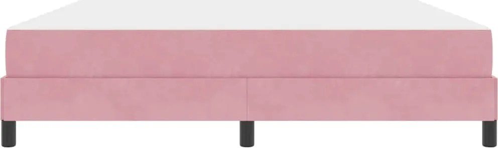 Postel s boxspringem s matrací Růžová 180 x 200 cm textil 3398712