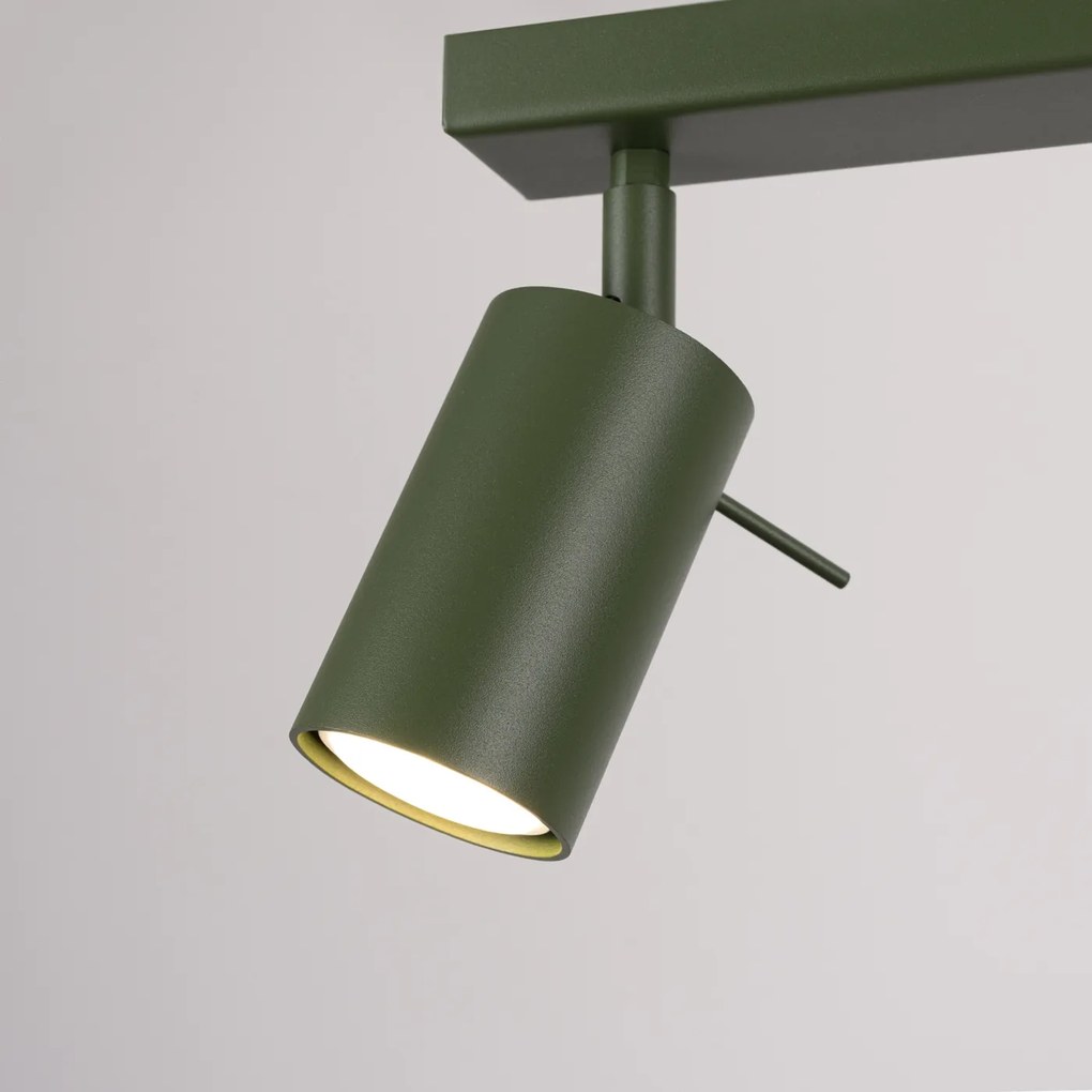 Sollux Lighting Stropní svítidlo RING 3L olivově zelené
