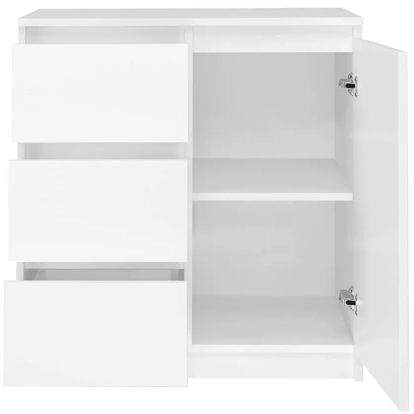 Komoda MALAGA 1D3S Bílá