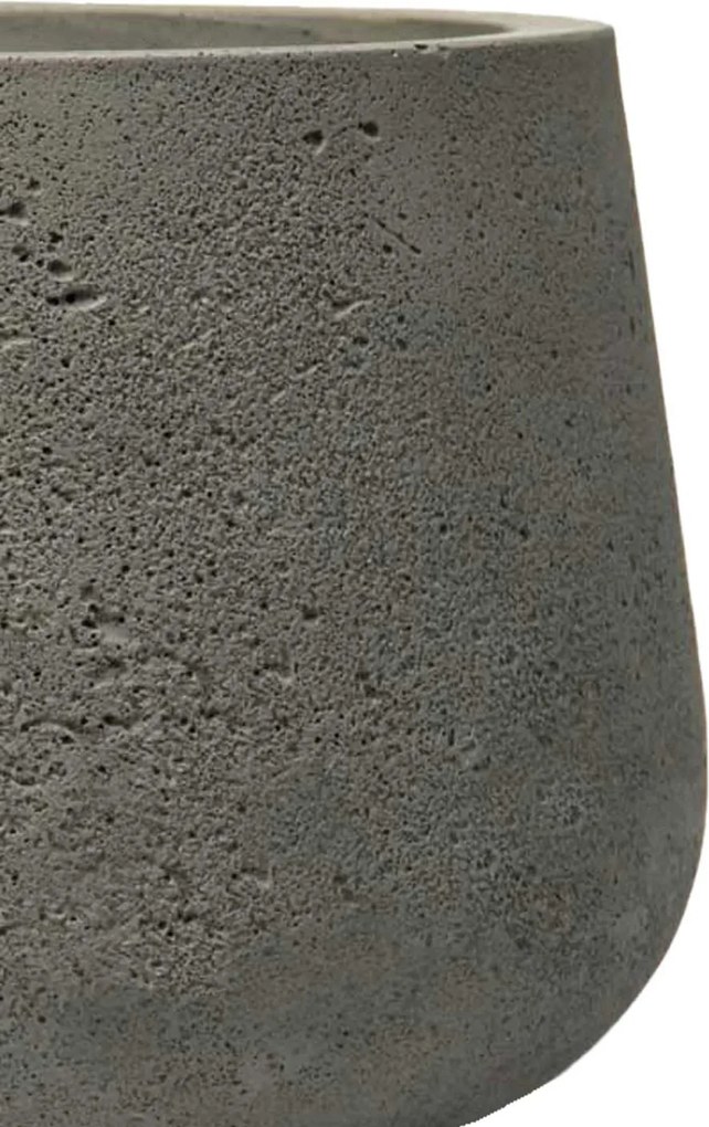 Květináč GIRAR, sklolaminát, výška 27 cm, tmavě šedá