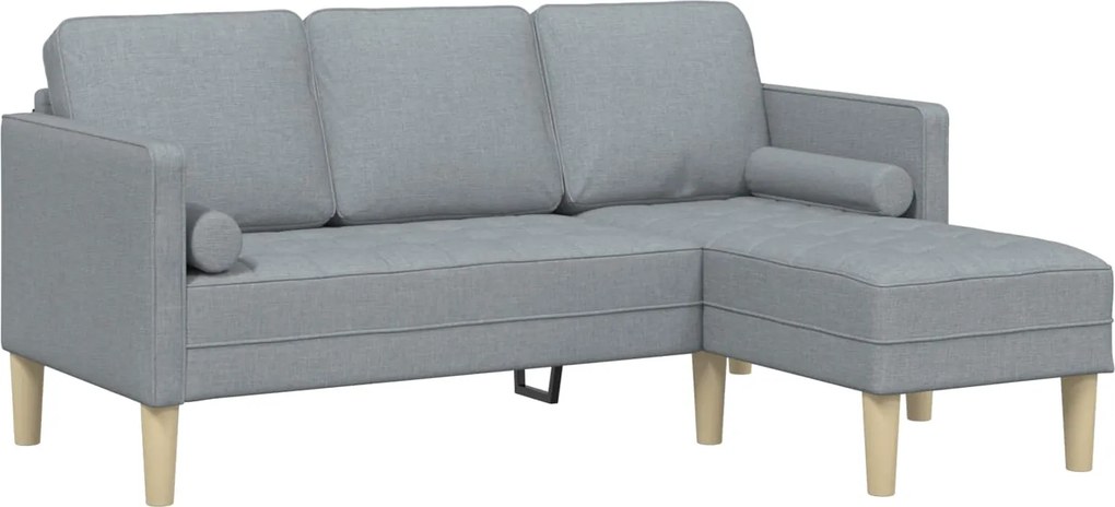 Set pohovek 2 ks Světle šedá Polyester 3329252