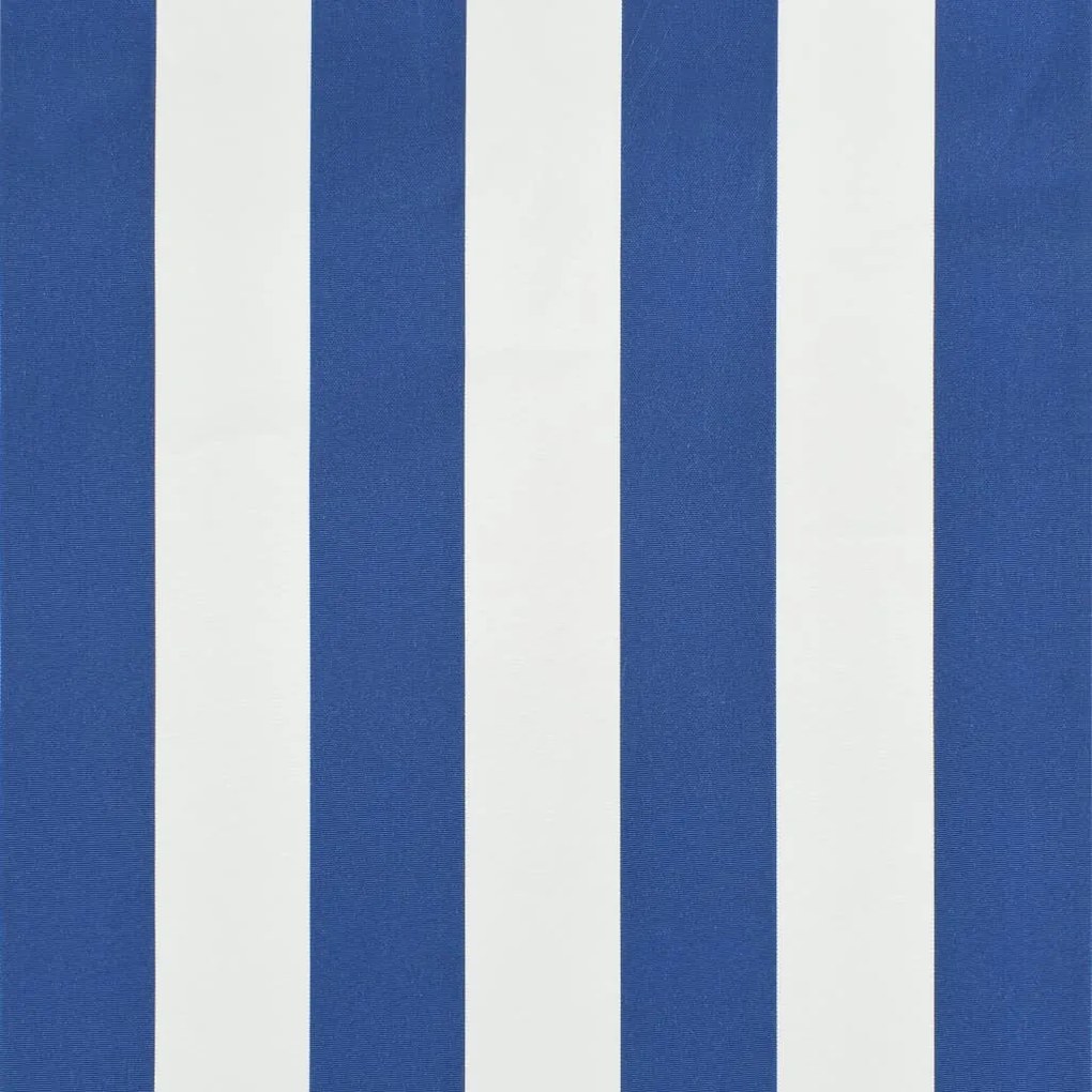 Zatahovací markýza modro-bílá 350 x 150 cm,  143750