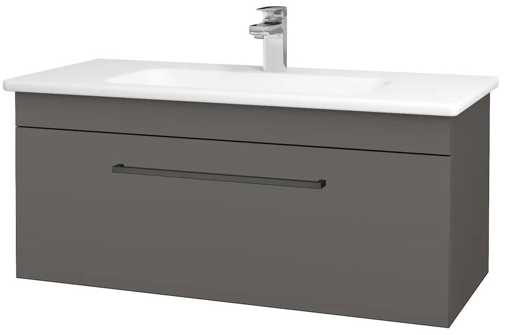 Dřevojas Koupelnová skříň ASTON SZZ 100 Varianta: N01 Bílá lesk / Úchytka T02 / D15 Nebraska