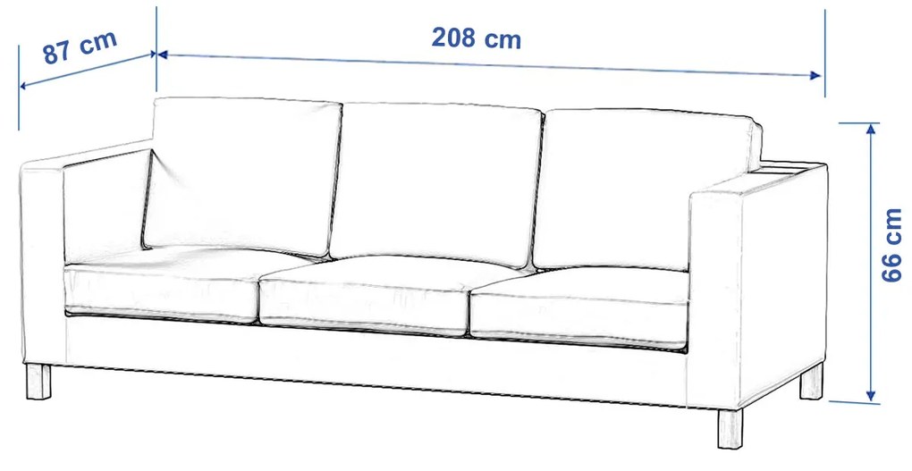 Potah na pohovku IKEA  Karlanda 3-místná nerozkládací, krátký