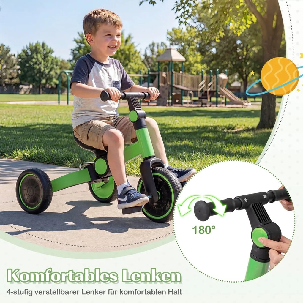 Costway 5-in-1 Dětské kolo Dětské balanční kolo s odnímatelnými pedály