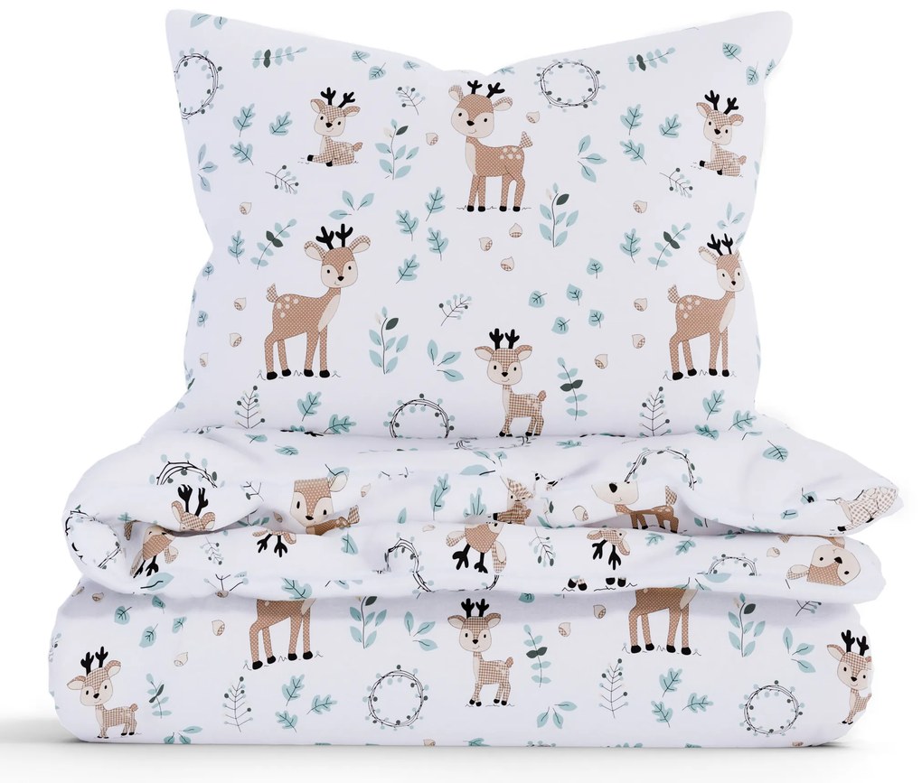 MK Lůžkoviny Bavlněné povlečení Renforcé - Bambi 140 × 200 cm, 70 x 90 cm