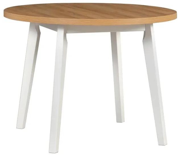 Jídelní stůl OSLO 3 + doprava zdarma deska stolu bílá, podstava stolu grafit, nohy stolu černá