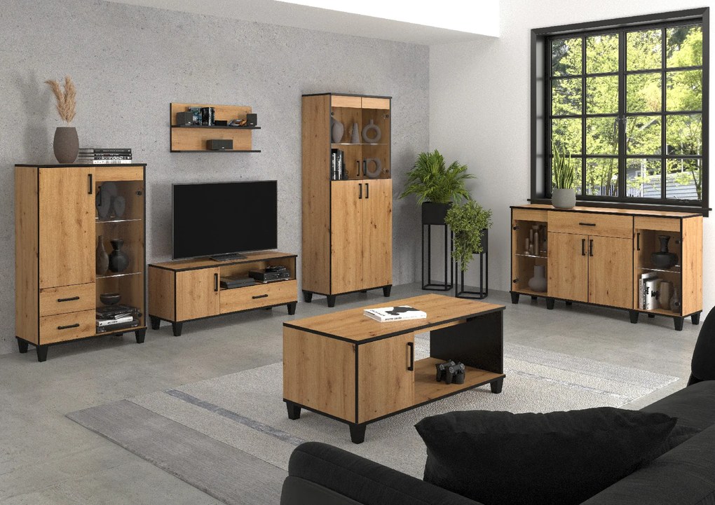 ADRK Furniture Vitrína POLA 01 ADRK-SHC-POL-01-ART
