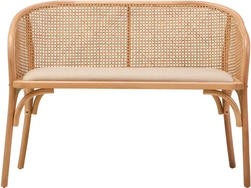 Polstrovaná lavice v přírodní barvě Cebu – Premier Housewares