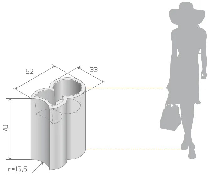 Modulový květináč ADDPOT ST-ADDPOT70