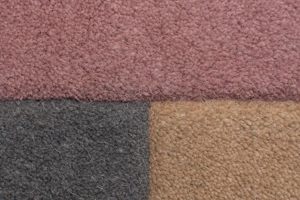 Flair Rugs, Běhoun Abstract Collage Pastel, 60x230, růžová, chodba / předsíň