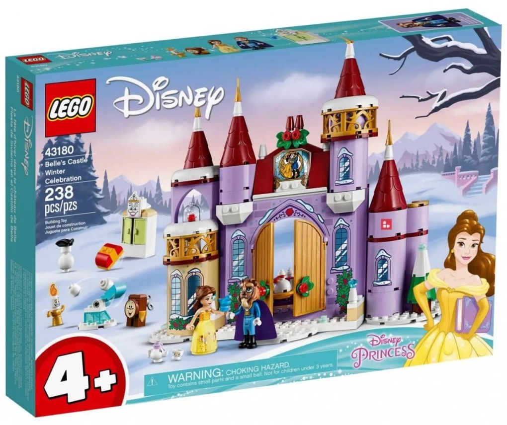Lego stavebnice lego disney princess 43180 bella a zimní oslava na zámku