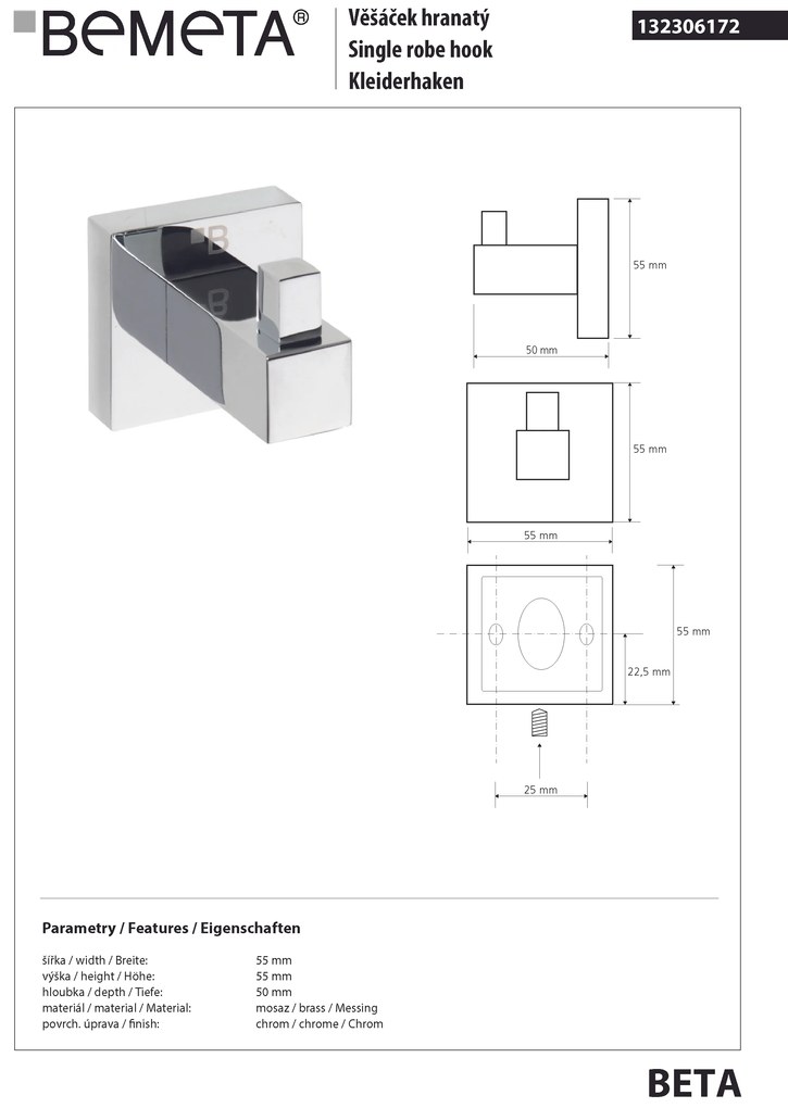 Bemeta Design BETA: Háček - 132306172