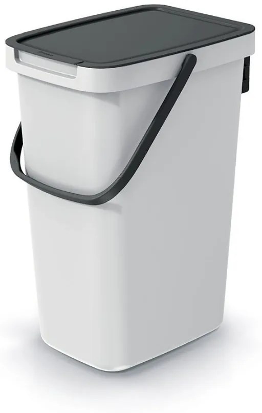 Odpadkový koš Select 12 L popelavě šedý/černý