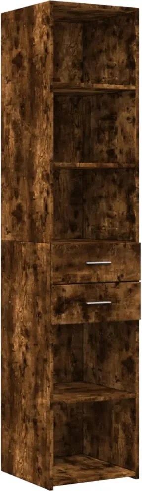 Skříň highboard kouřový dub 40 x 42,5 x 185 cm kompozitní dřevo 3281445