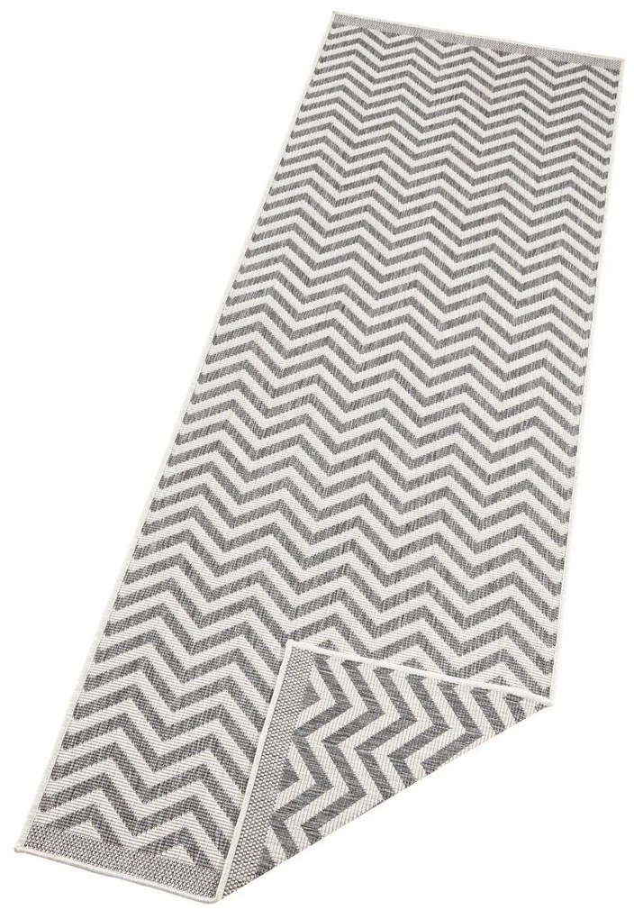 Hanse Home, Kusový koberec Twin Supreme 103432 Palma grey creme – na ven i na doma, 200x290, šedá, chodba / předsíň