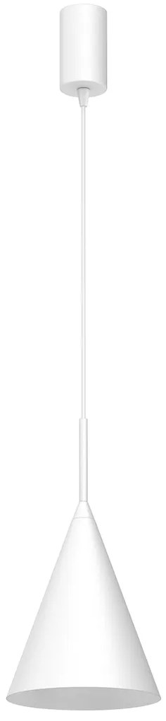 Závěsné svítidlo Capital, 1x bílé kovové stínítko, (fi 17cm), w