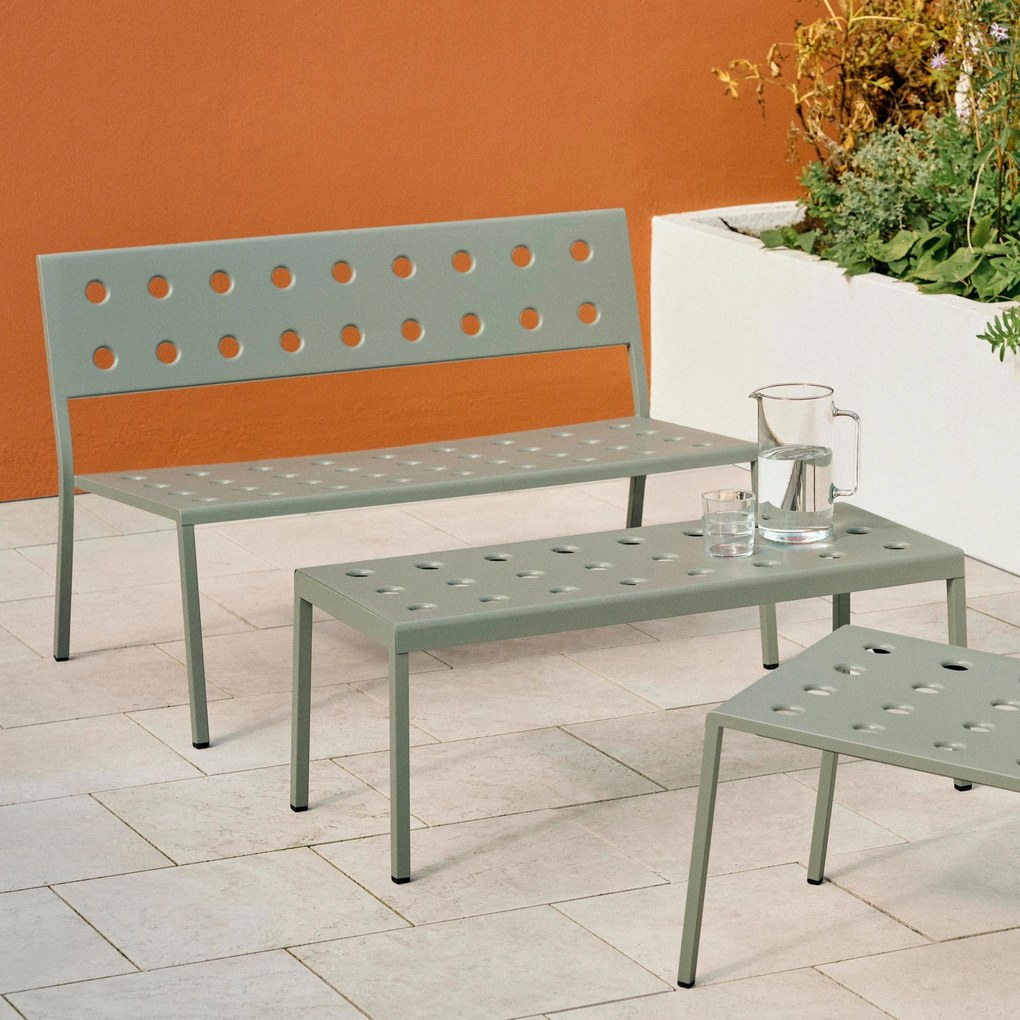 HAY Zahradní stůl Balcony Low Table 96, Desert Green