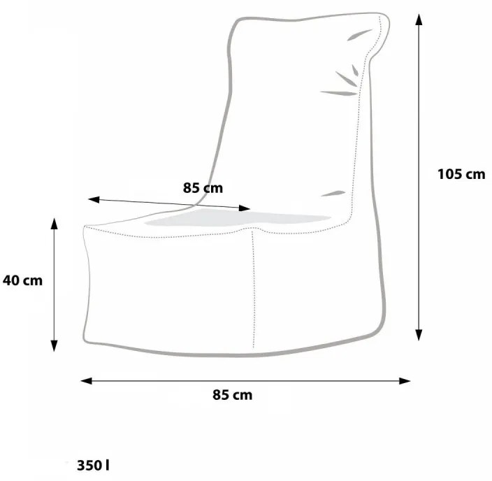 EF7010 Ecopuf Sedací vak Ecopuf - ELEGANT - Premium hovězí kůže B1