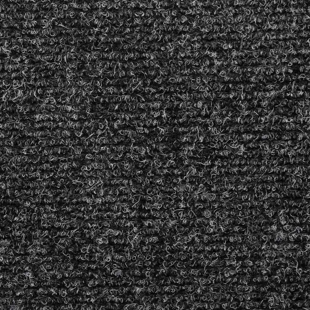 Schodové rohože samolepicí 20 ks 65 x 21 x 4 cm tmavě šedé s obdélníkovým okrajem 3365716
