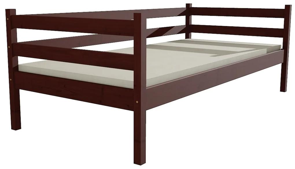 Dětská postel masiv 028 borovice masiv 80 x 200 cm ořech