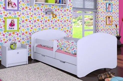 MAXMAX Dětská postel se šuplíkem 140x70cm HAPPY bez motivu