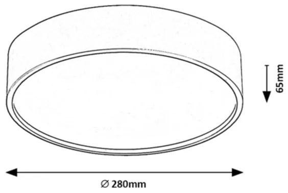 Rabalux 75010 - LED Stropní svítidlo LARCIA LED/18W/230V IP44 4000K stříbrná