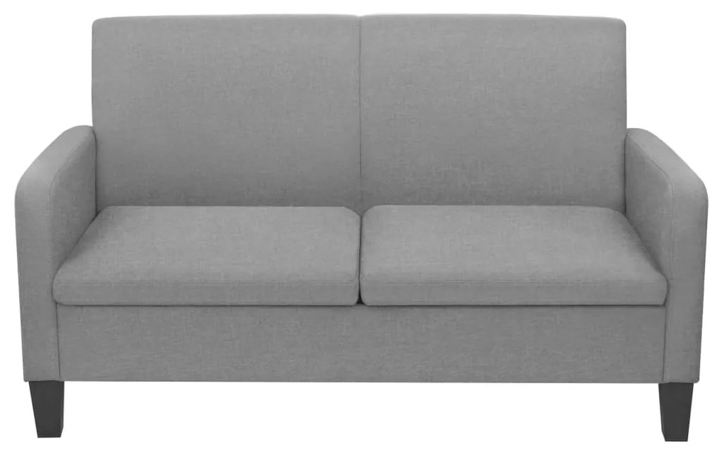 Dvousedačka, 135x65x76 cm, světle šedá 244708
