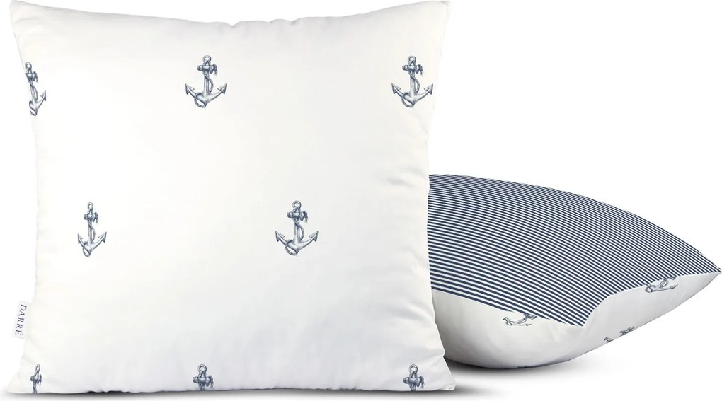 Perkálový bavlněný povlak na polštář Ocean mode - duo - GOTS Velikost: atypický 40 x 60