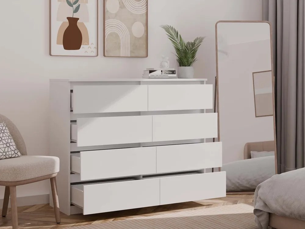 FALCO Komoda Malvína M8 120 bílá