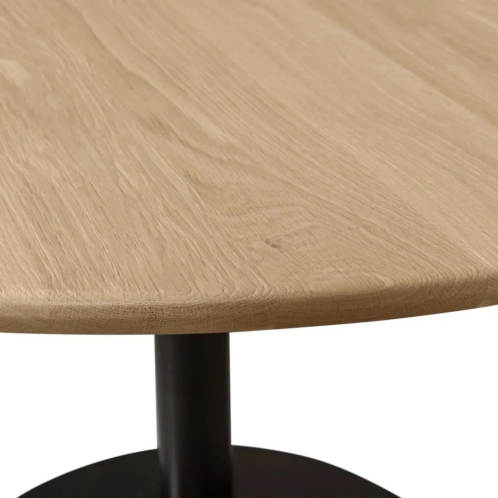 Kulatý jídelní stůl s deskou z dubového dřeva ø 120 cm Tablo – WOOOD