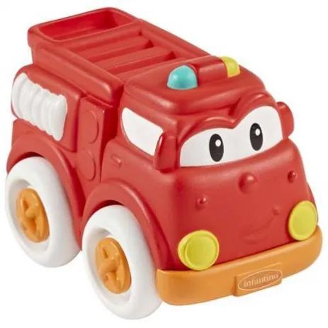 Infantino Autíčko Soft Wheels Hasičský náklaďák
