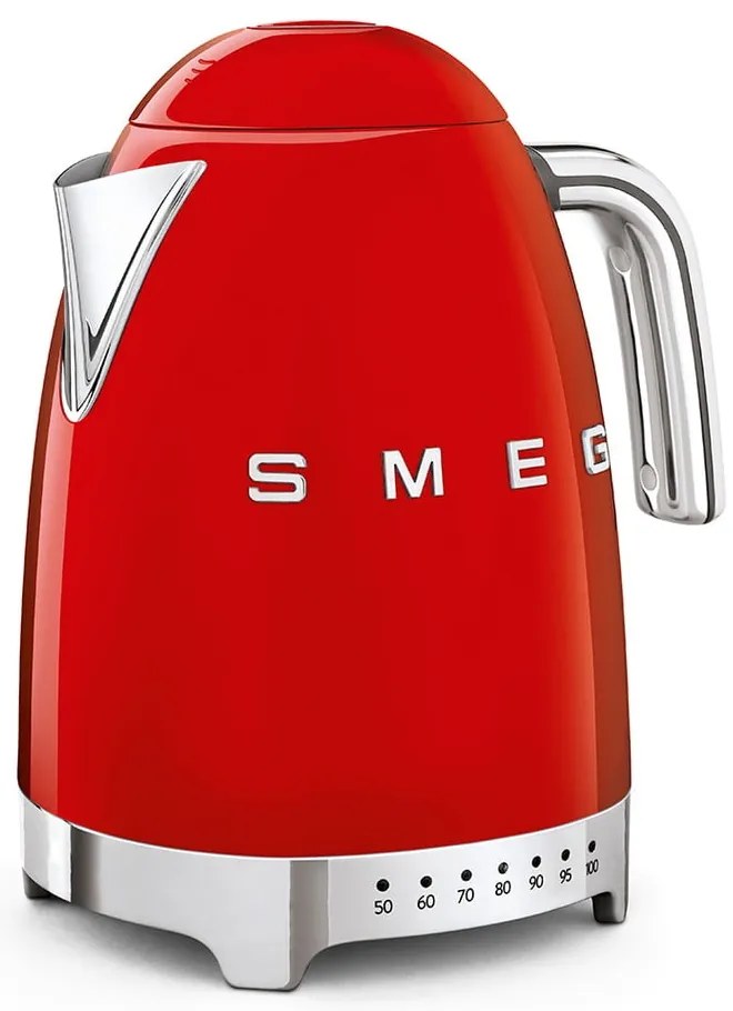 Červená rychlovarná konvice z nerezové oceli 1,7 l Retro Style – SMEG