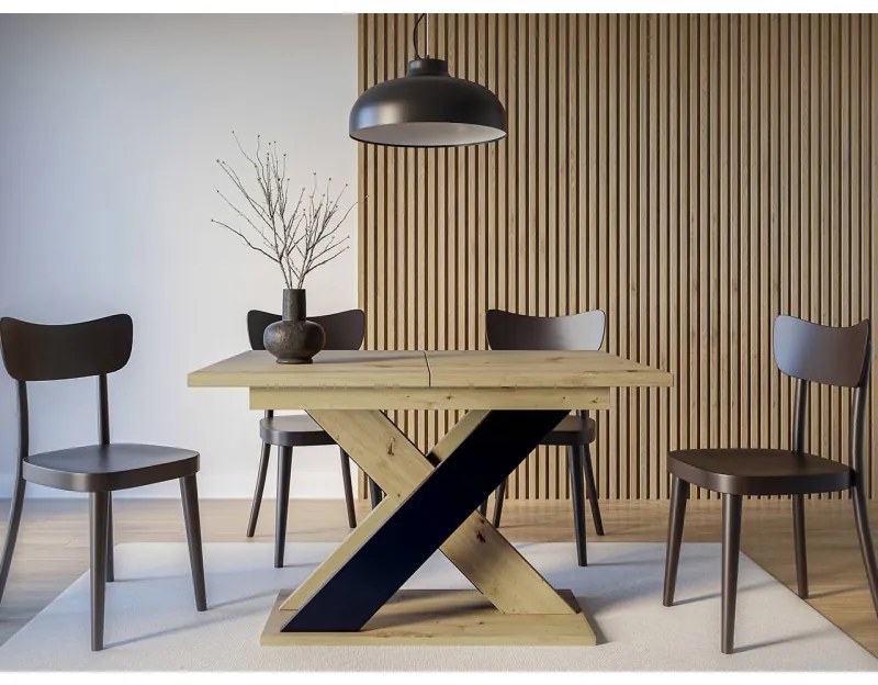 Moderní jídelní stůl Dulcato, Barva: artisan / černá
